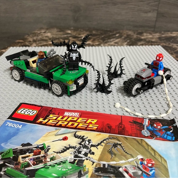 Lego | Toys | Lego Spiderman Cycle Chase 7604 Retired Set | Poshmark